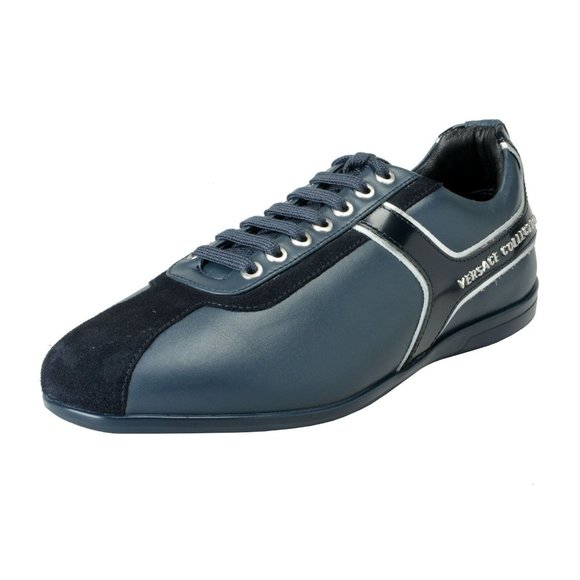 Versace Collection | Shoes | Versace Collection Mens Blue Leather ...